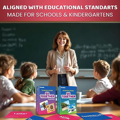 QUOKKA 104 Go Together Flash Cards Realistic Vocabulary Builder for ...