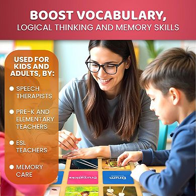QUOKKA 104 Go Together Flash Cards Realistic Vocabulary Builder for ...