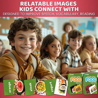 QUOKKA Food Flash Cards 104 Picture Vocabulary Set for ABA Therapy, ESL ...
