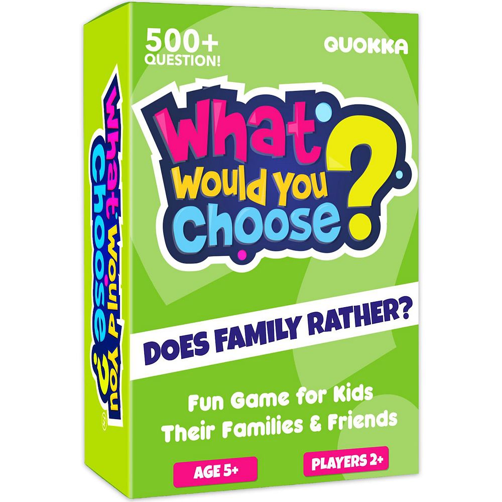 QUOKKA Card Game What Would You Choose? Family Edition for 8-12 Year ...