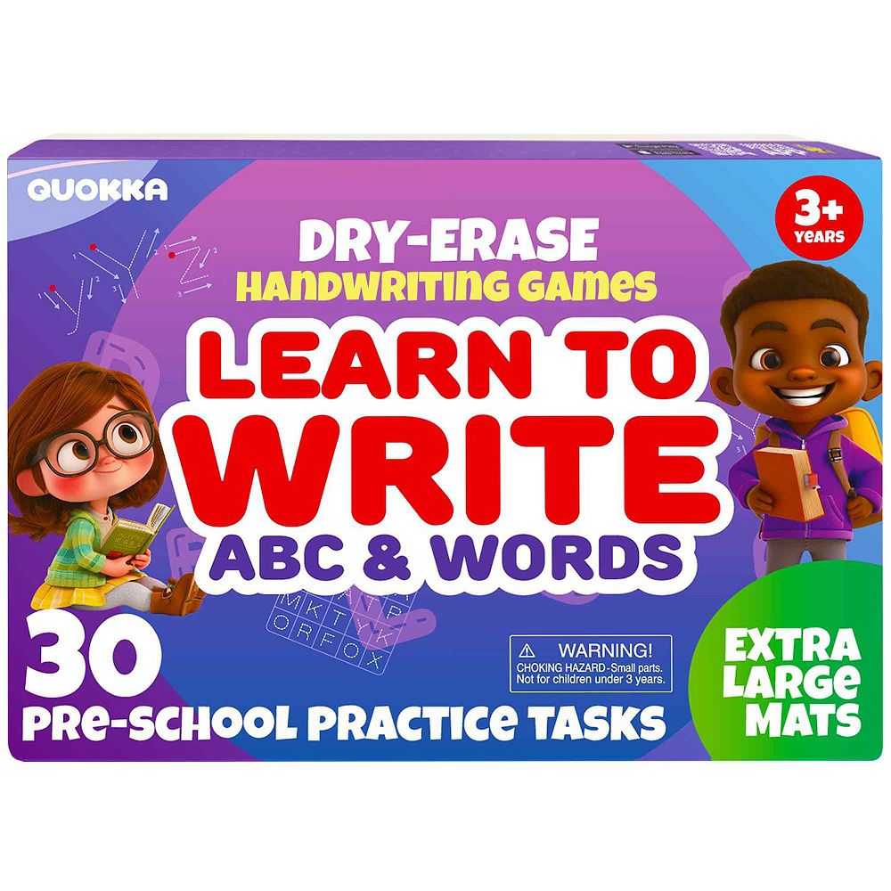 QUOKKA Busy Book Practice Handwriting ABC Learn to Write 30 Tasks for ...