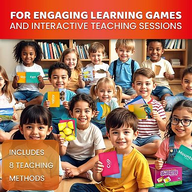 QUOKKA 208 Vocabulary Flash Cards Go Together & Opposites Matching Game ...