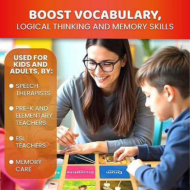QUOKKA 208 Vocabulary Flash Cards Go Together & Opposites Matching Game ...