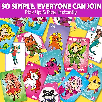 QUOKKA Set 6 Girls Card Games Crazy 8, Go Fish, Old Maid, War, Slap ...