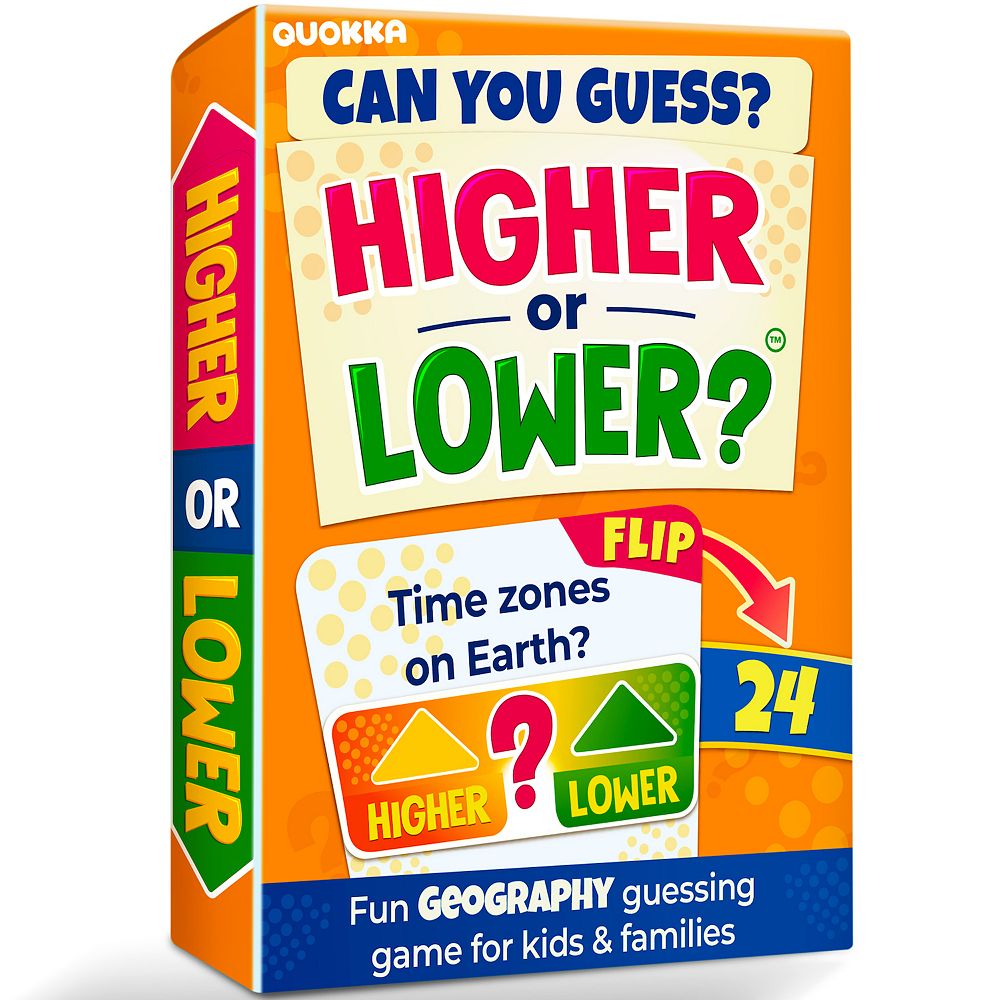 QUOKKA Higher or Lower Trivia Card Game for Kids & Adults Family ...