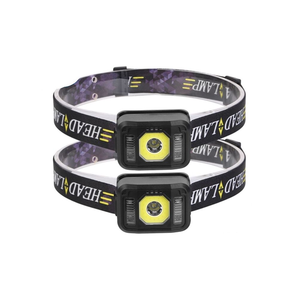 2-Pack Rechargeable Motion Sensor Headlamps, 6-Mode COB XPG LED Head ...