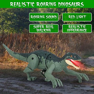 Spinosauros Dinosaur Toy Walking Robot with Roaring Sounds, 3D Eyes ...