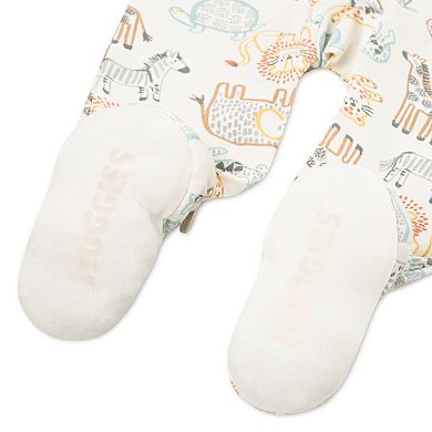 Newborn Baby Boys Huggies Babywear® 100% Organic Cotton Footed Coverall ...