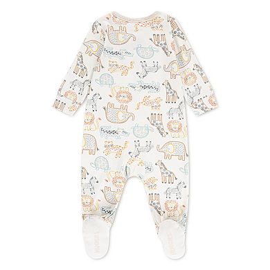 Newborn Baby Boys Huggies Babywear® 100% Organic Cotton Footed Coverall ...