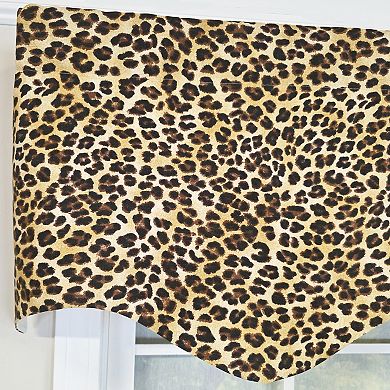 Cotton Cheetah Regal Fully lined Windows Rod Pocket Valance