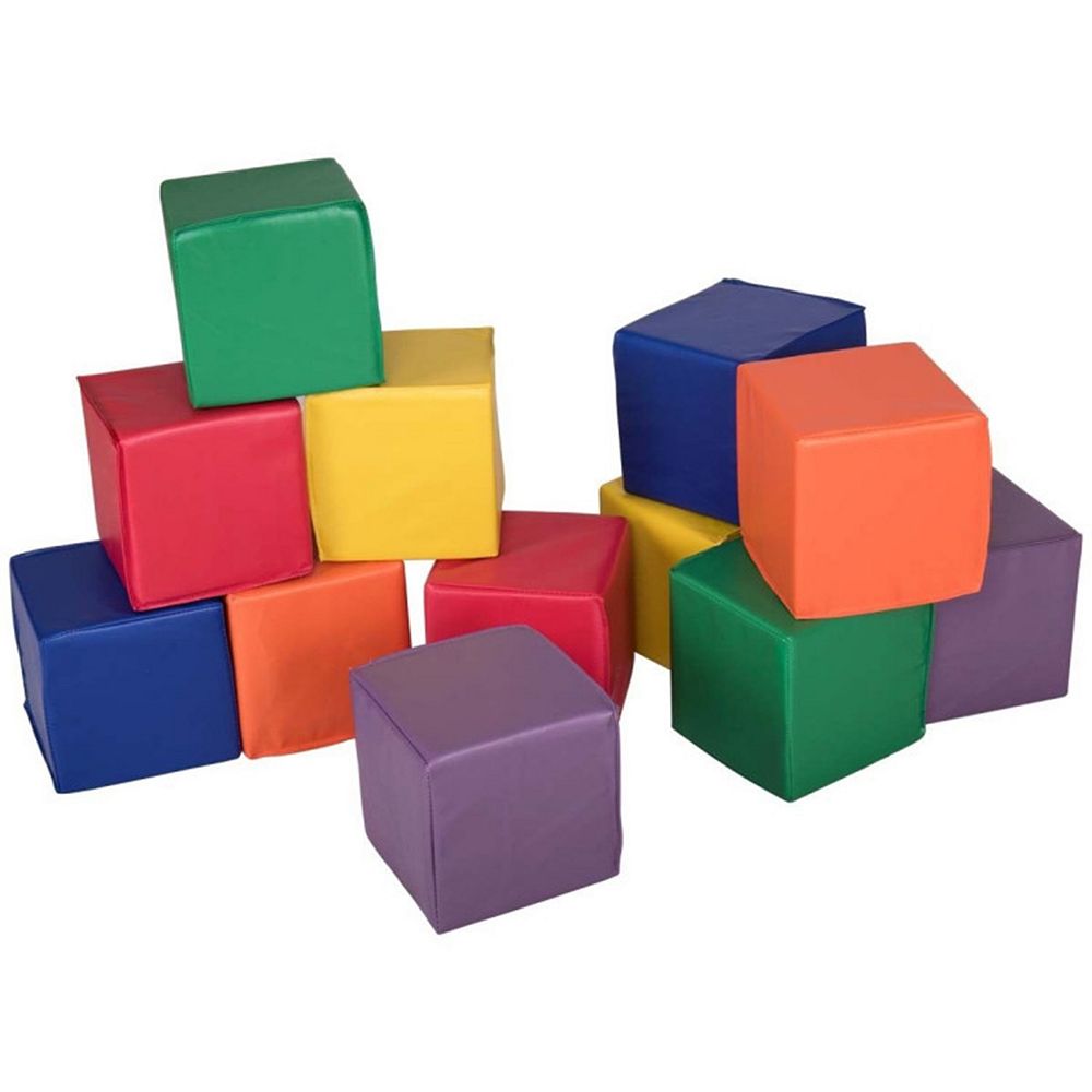 12 Piece 8 Inch PU Foam Building Block Set for Kids