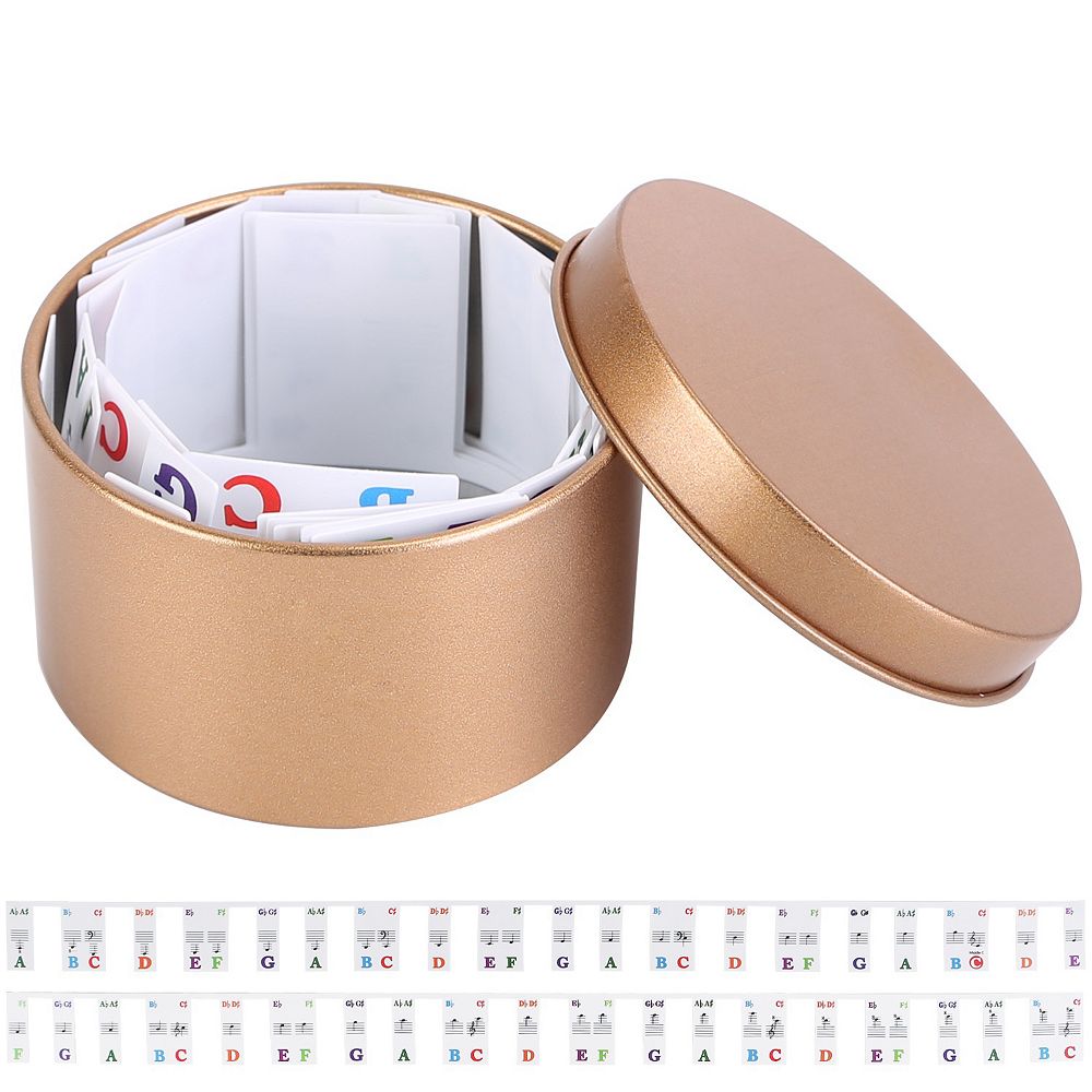 88-Key Piano Keyboard Stickers Removable PVC Key Labels Note Guide for ...