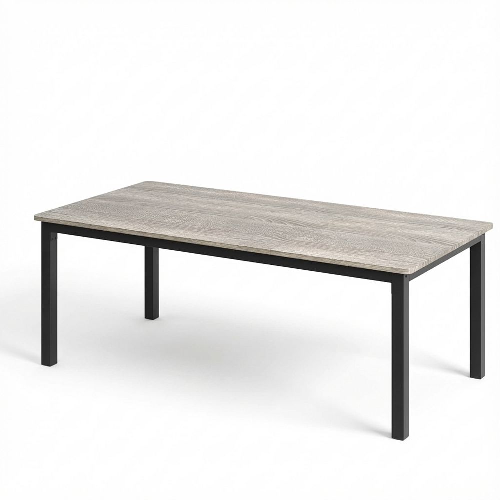 IDEALHOUSE Round Corner Dining Table with Metal Legs, Modern ...