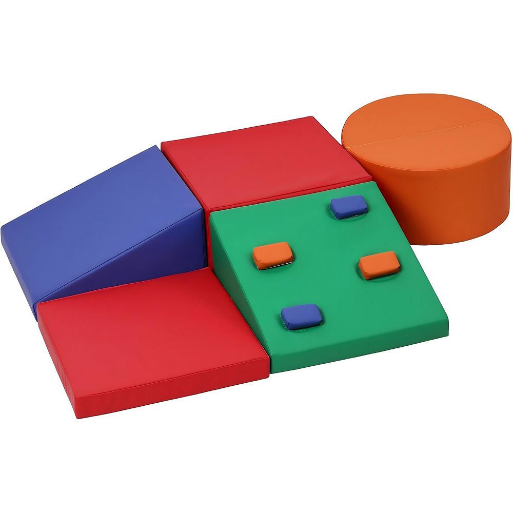 5PCS Foam Climbing Blocks, Pu Leather Toddler Climbing Toys, Climbing ...