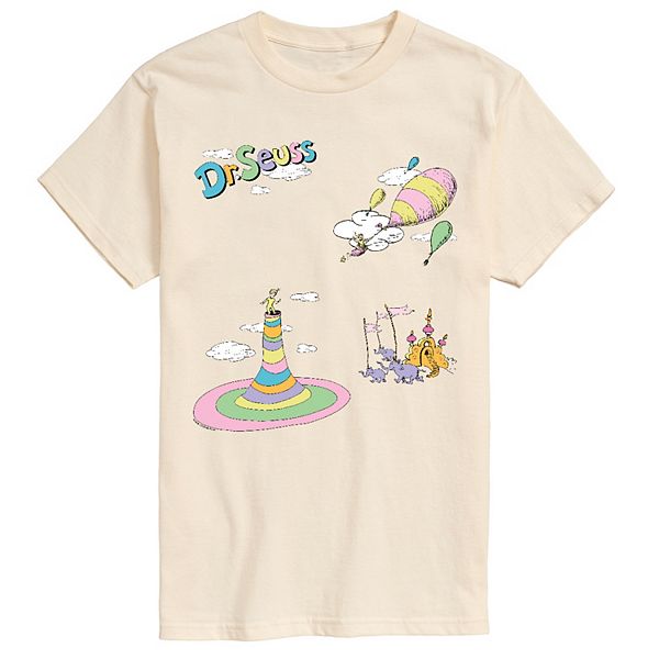 Big & Tall Dr. Seuss Oh The Places You'll Go Icons Graphic Tee