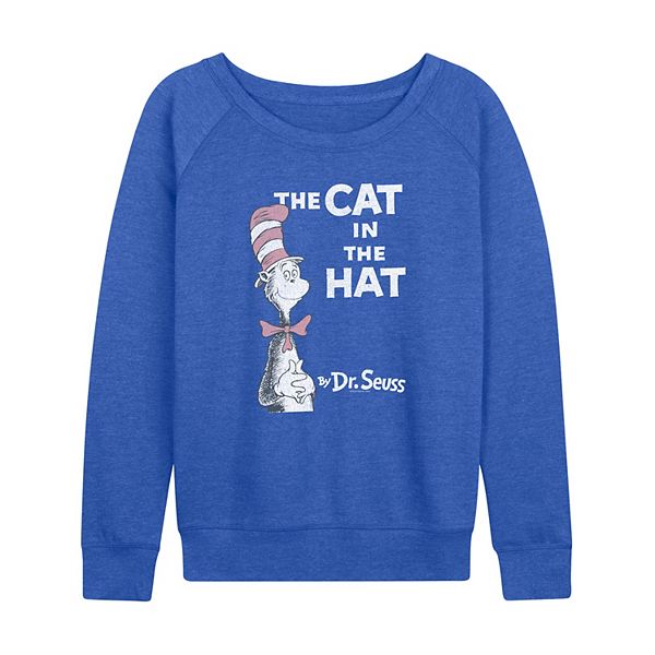 Women's Dr. Seuss The Cat In The Hat Distressed French Terry Long ...