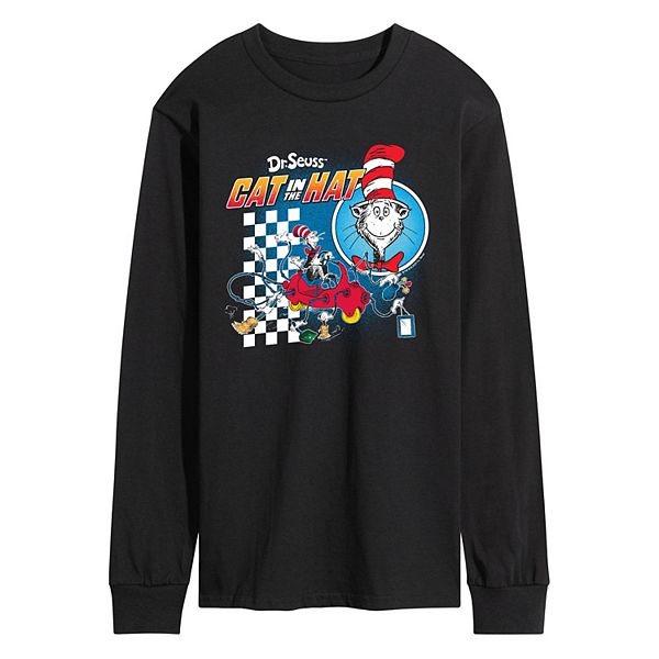 Men's Dr. Seuss The Cat In The Hat Racing Long Sleeve Graphic Tee