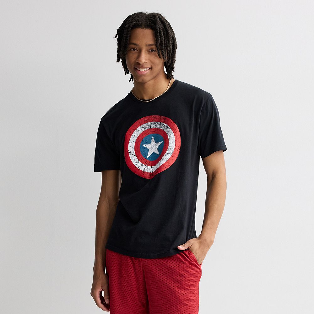 Men's Marvel Captain America Shield Graphic Tee