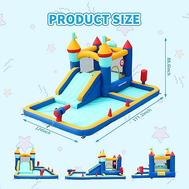 Inflatable Water Slide With Climbing Walls