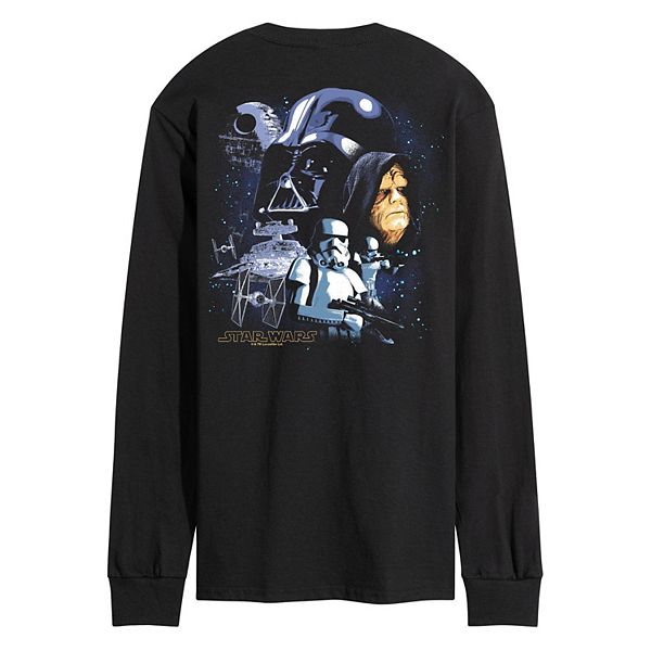 Men's Star Wars Empire Collage Long Sleeve Graphic Tee
