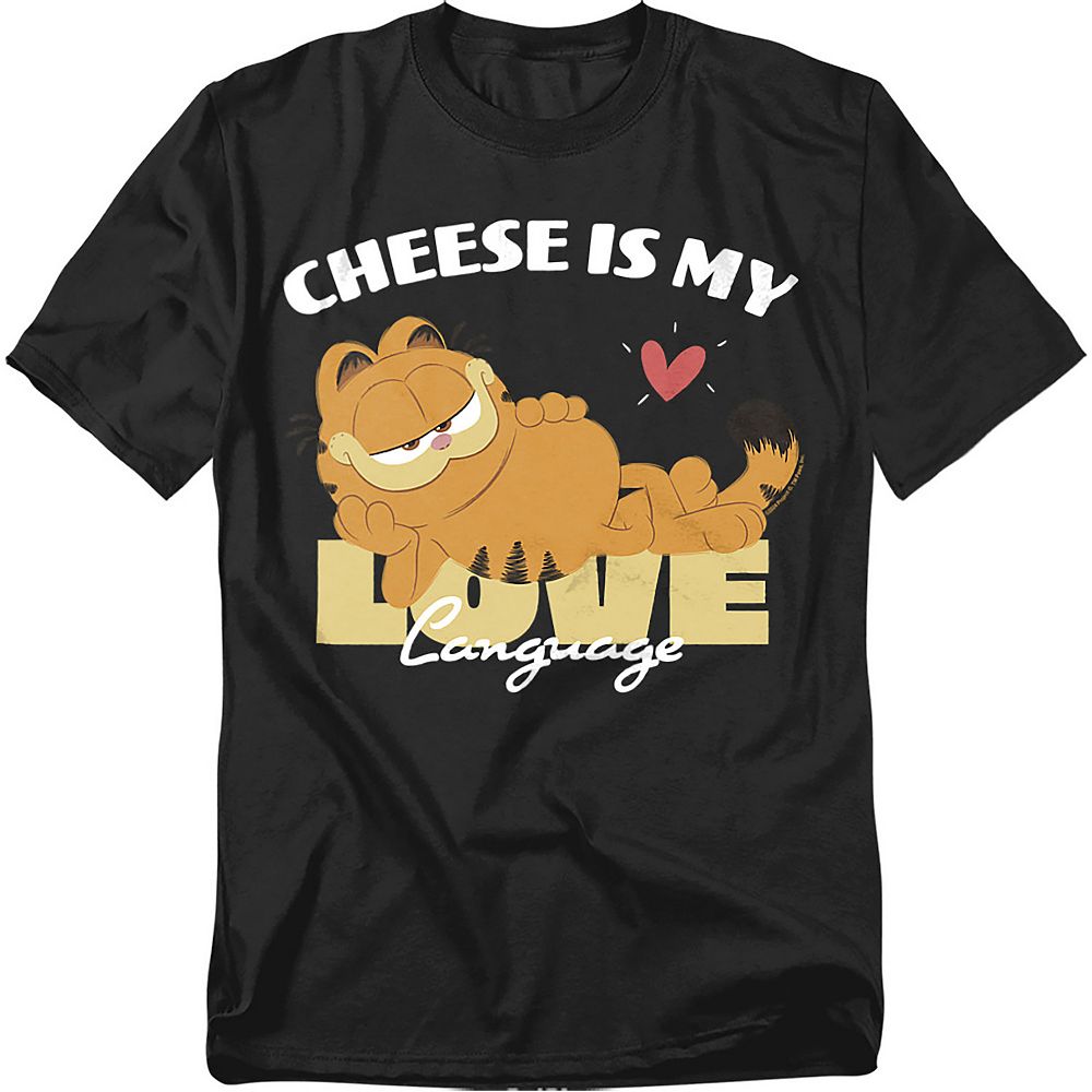Big & Tall Garfield Cheese Is My Love Graphic Tee