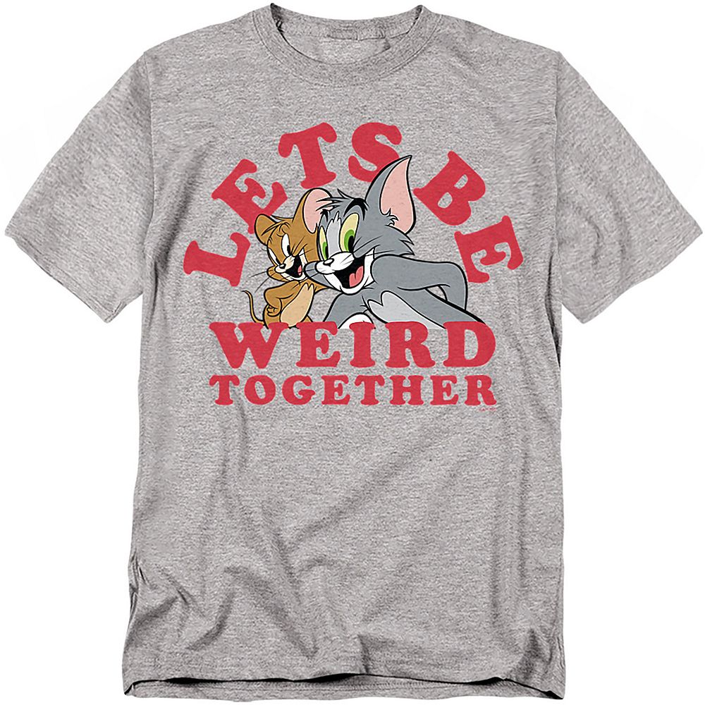 Big & Tall Tom And Jerry Weird Together Graphic Tee