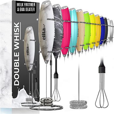 Zulay Kitchen Elita Pro Ultra High Speed Double Whisk Milk Frother ...