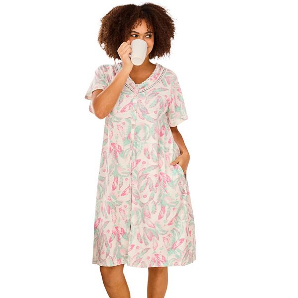 Only Necessities Plus Size Snap-Front Gown