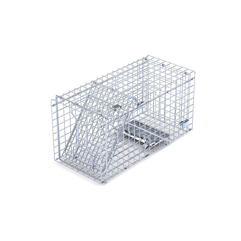 2Pcs 18x8x10" Humane Live Animal Trap Collapsible Galvanized Cage for ...