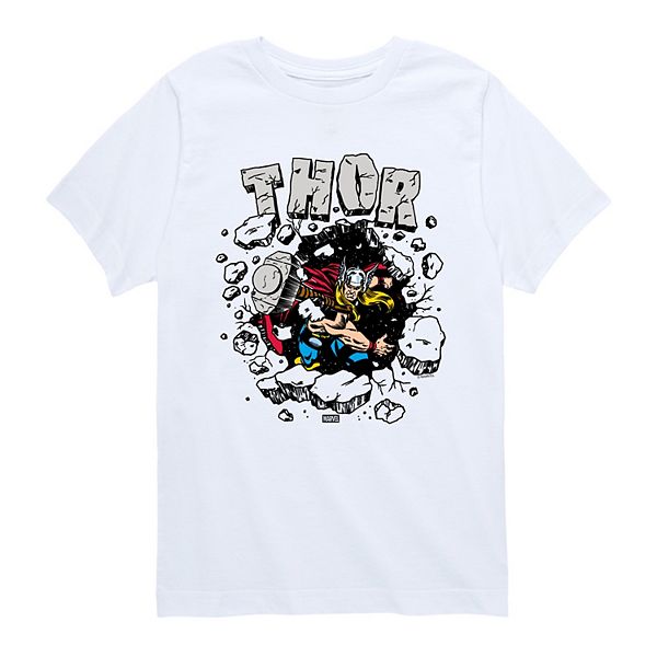 Boys 8-20 Marvel Boy's Thor Rock Burst Graphic Tee