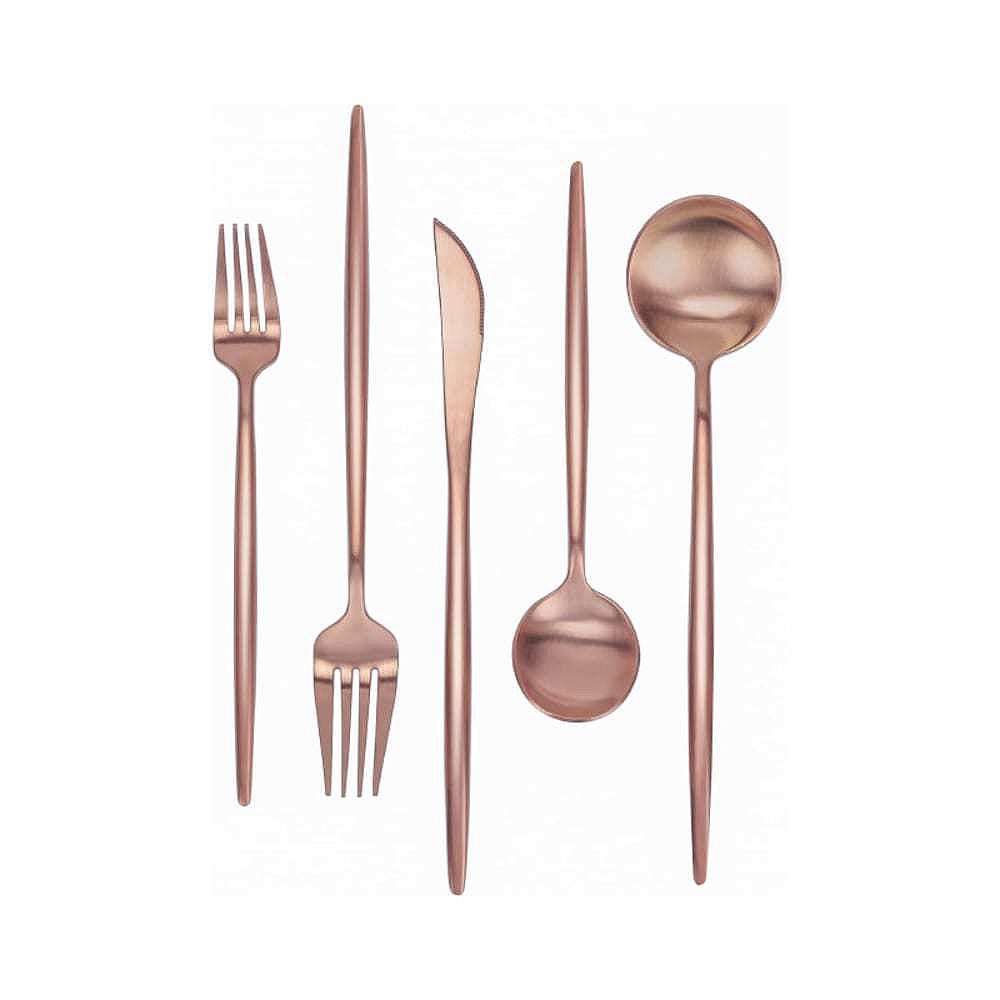 Rose Gold Satin Finished Flatware Cutlery