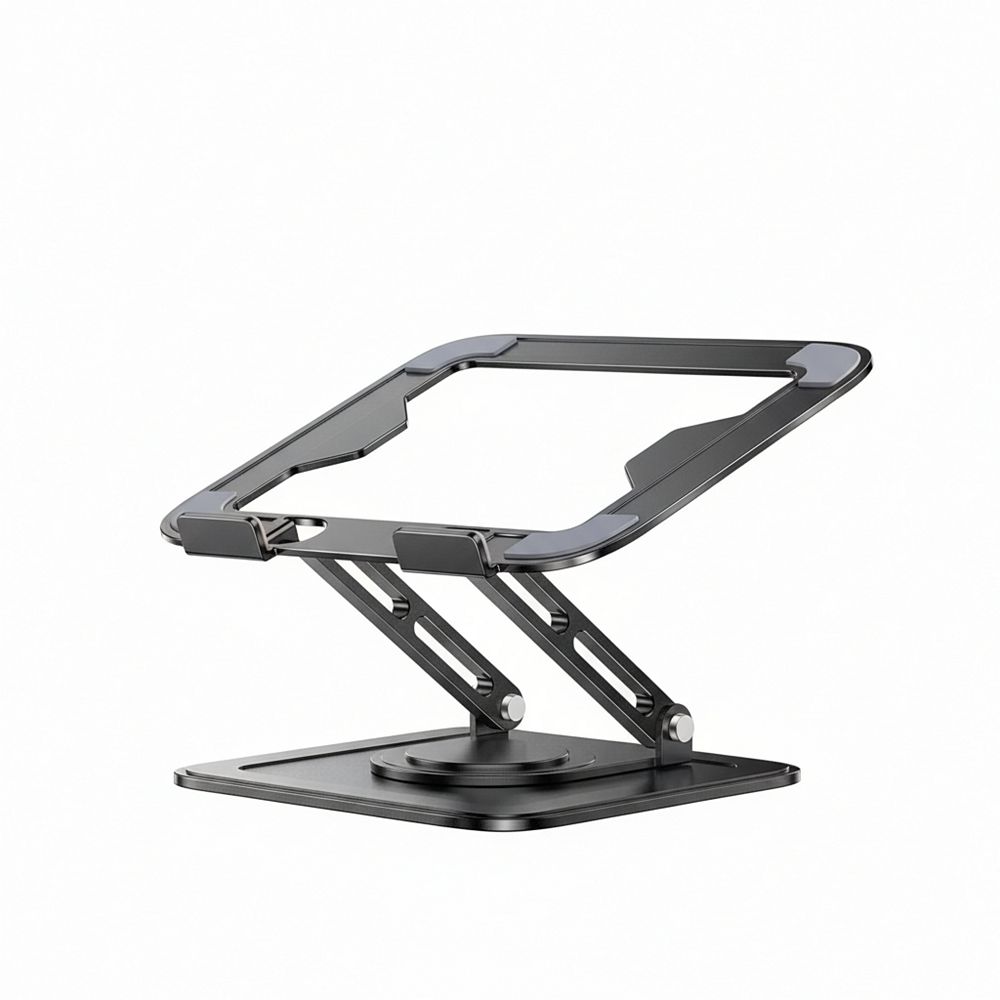 Adjustable Laptop Stand with 360 Rotating Base Foldable and Portable