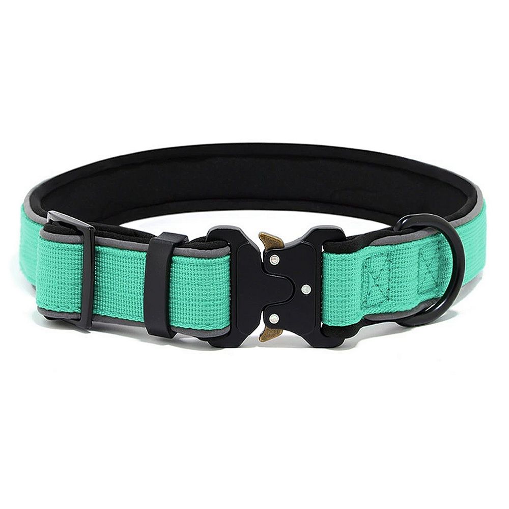 Dog Collar Reflective Comfort Padded Adjustable Adventure Nylon Pet ...