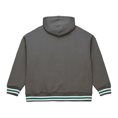 Men's Mitchell & Ness Gray Milwaukee Bucks Throw It Back Quilted Fleece ...