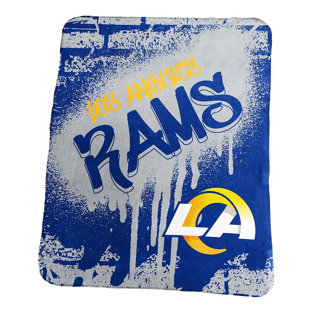 Logo Brands Los Angeles Rams 50" x 60" Classic Graffiti Fleece Throw ...