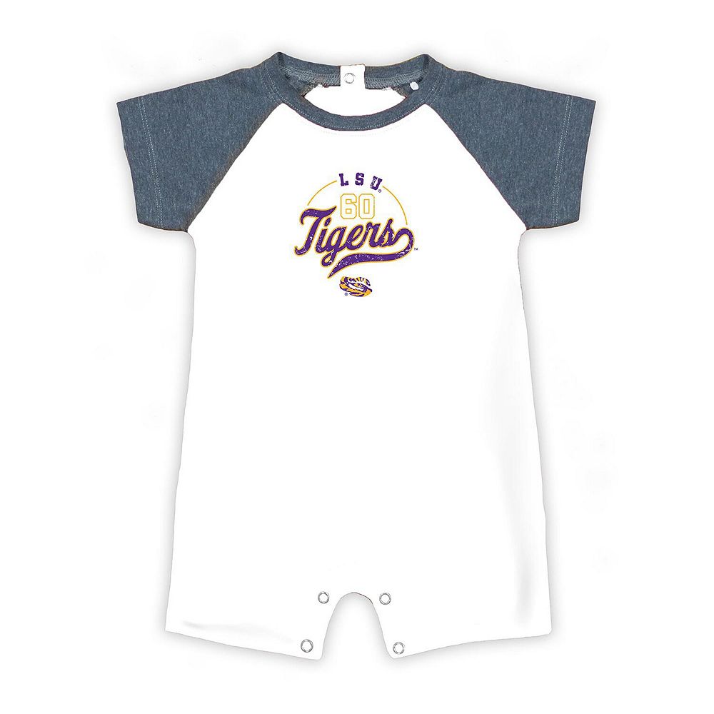 Infant Garb White LSU Tigers Randy Romper