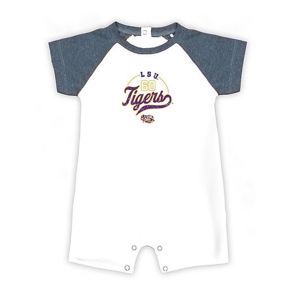 Infant Garb White LSU Tigers Randy Romper
