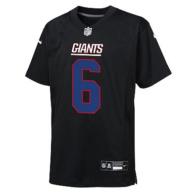 Youth Nike Jaxson Dart Carbon Black New York Giants Fashion Game Jersey