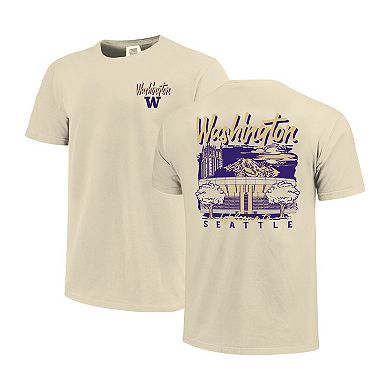 Men's Image One Natural Washington Huskies Comfort Colors Hand-Drawn ...