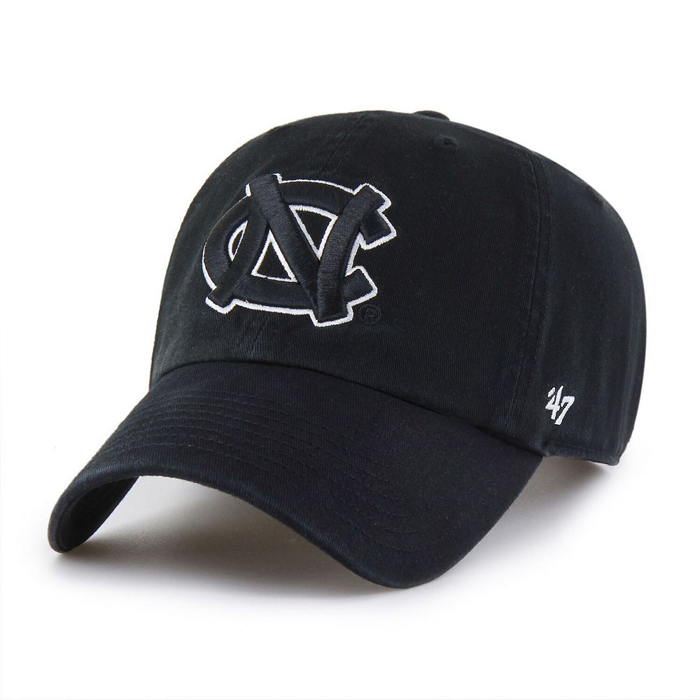 Men's '47 Black North Carolina Tar Heels Clean Up Adjustable Hat