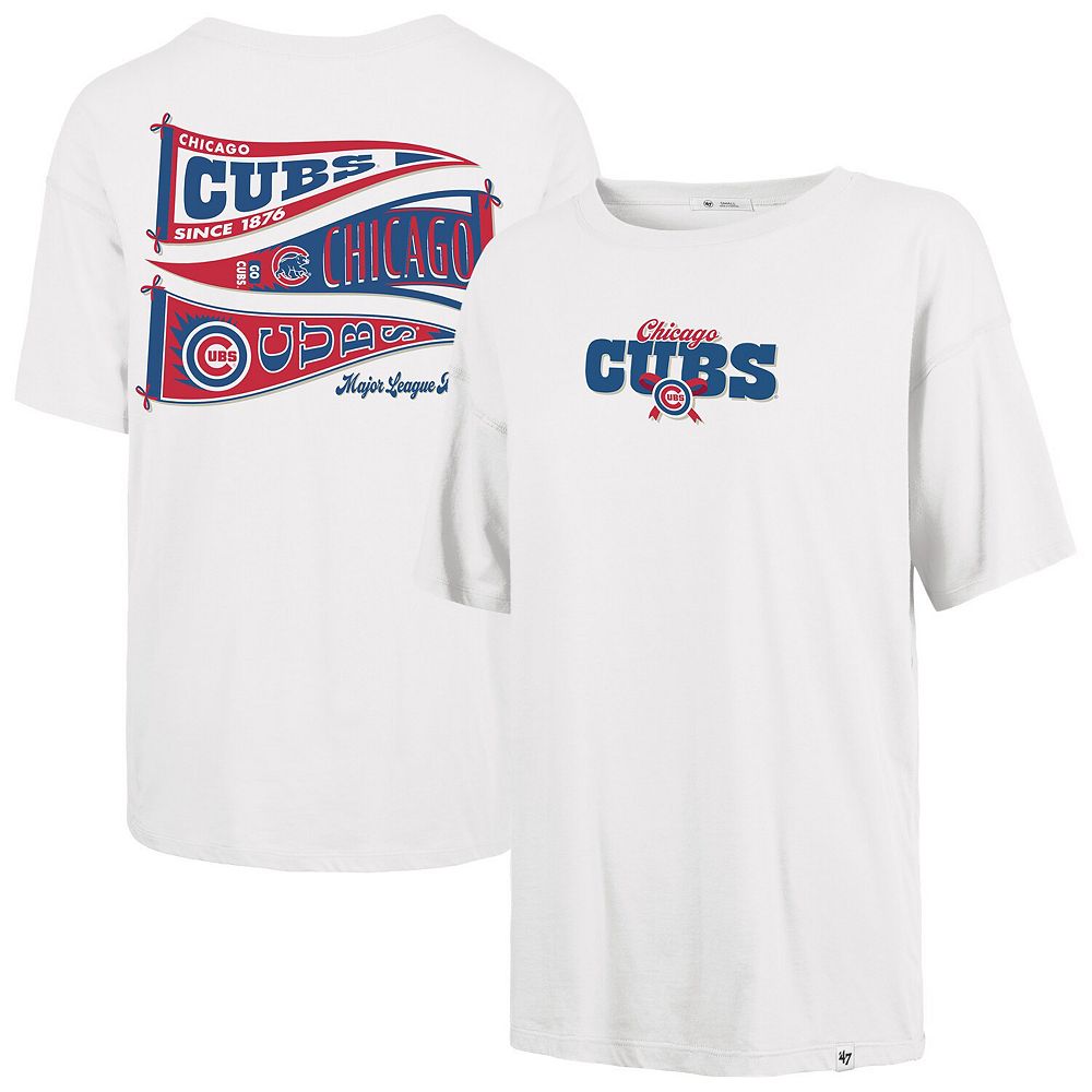 Women's '47 Sand Chicago Cubs Bow & Banner Sadie T-Shirt