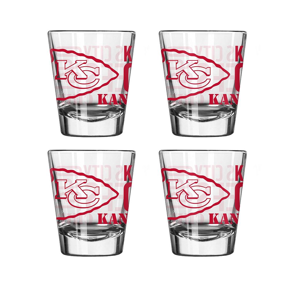 Kansas City Chiefs 4-Pack 2oz. Shot Glass Set
