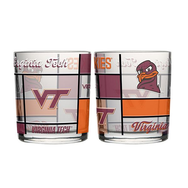 Logo Brands Virginia Tech Hokies 12oz. Quilted Stained Two-Pack Rocks ...