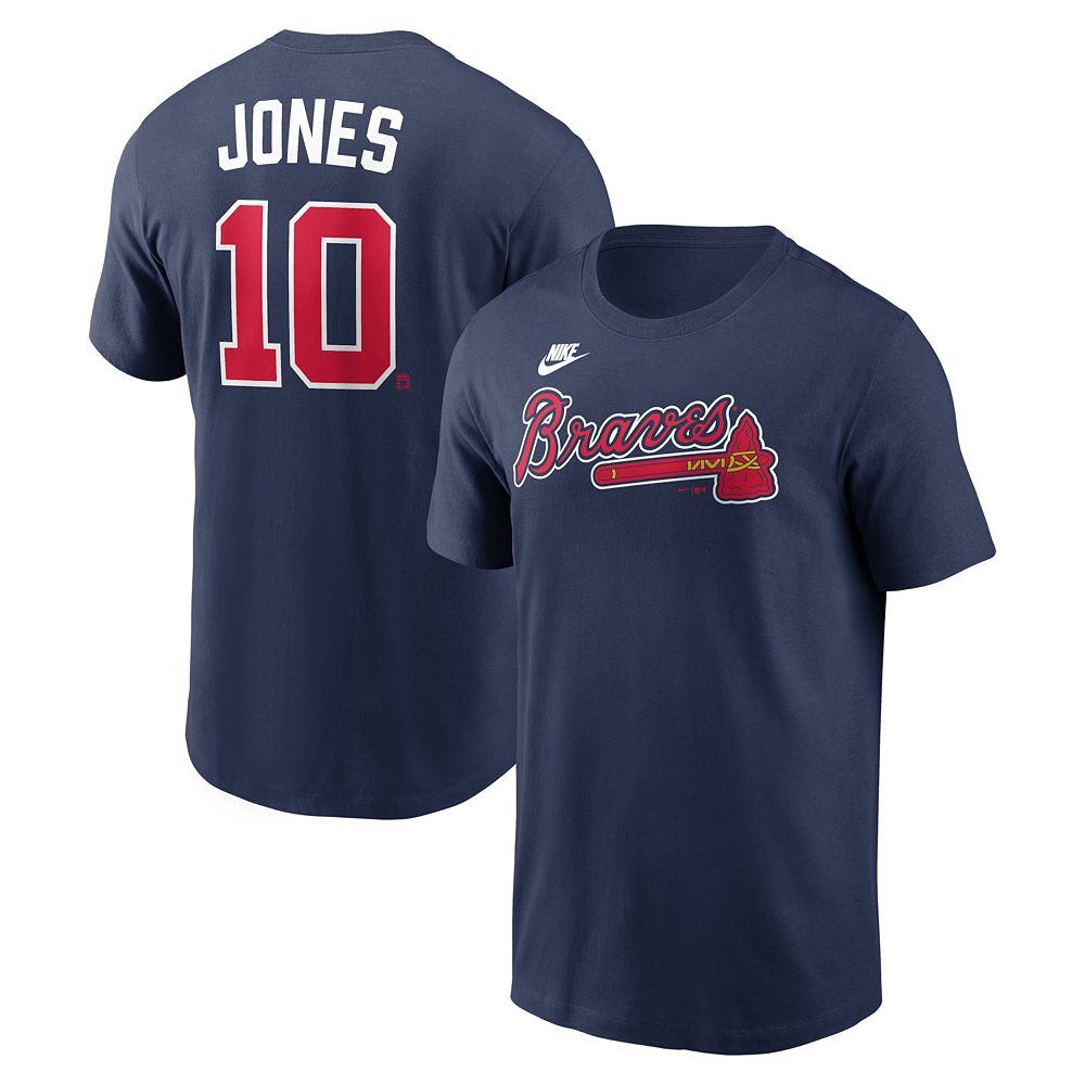 Men's Nike Chipper Jones Navy Atlanta Braves Cooperstown Collection ...