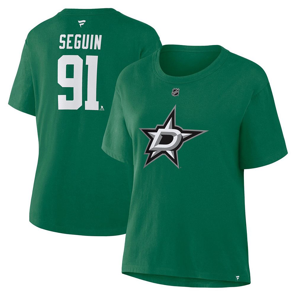 Women's Fanatics Tyler Seguin Kelly Green Dallas Stars Authentic Stack ...