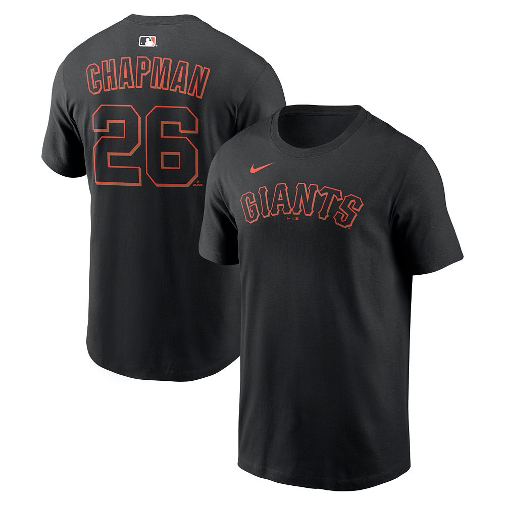 Men's Nike Matt Chapman Black San Francisco Giants Home Name & Number T ...