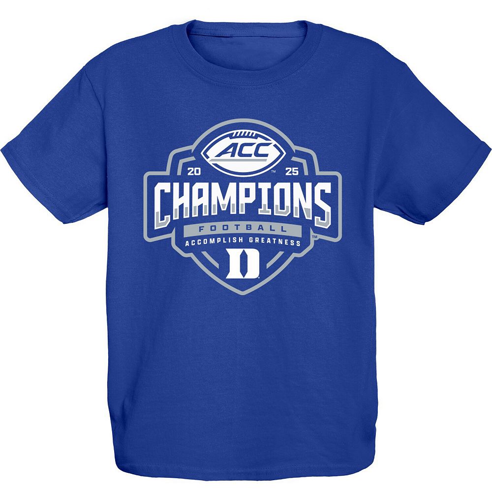 Youth Blue 84 Royal Duke Blue Devils 2025 ACC Football Champions Locker ...
