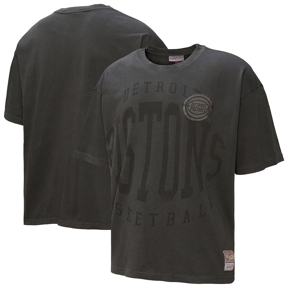 Men's Mitchell & Ness Black Detroit Pistons Downtown Collection Premium ...