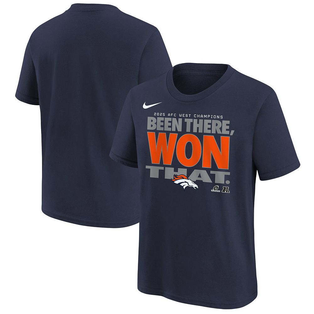 Youth Nike Navy Denver Broncos 2025 AFC West Division Champions Locker ...