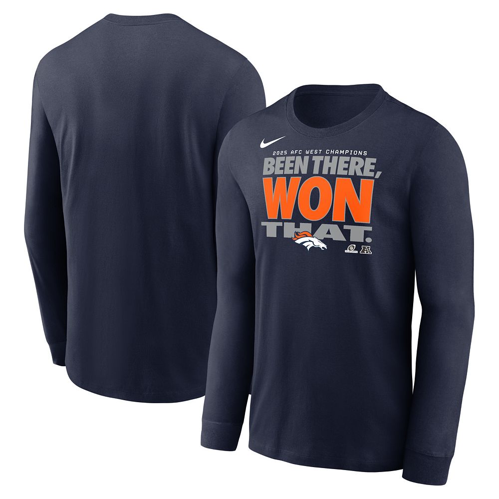 Men's Nike Navy Denver Broncos 2025 AFC West Division Champions Locker ...
